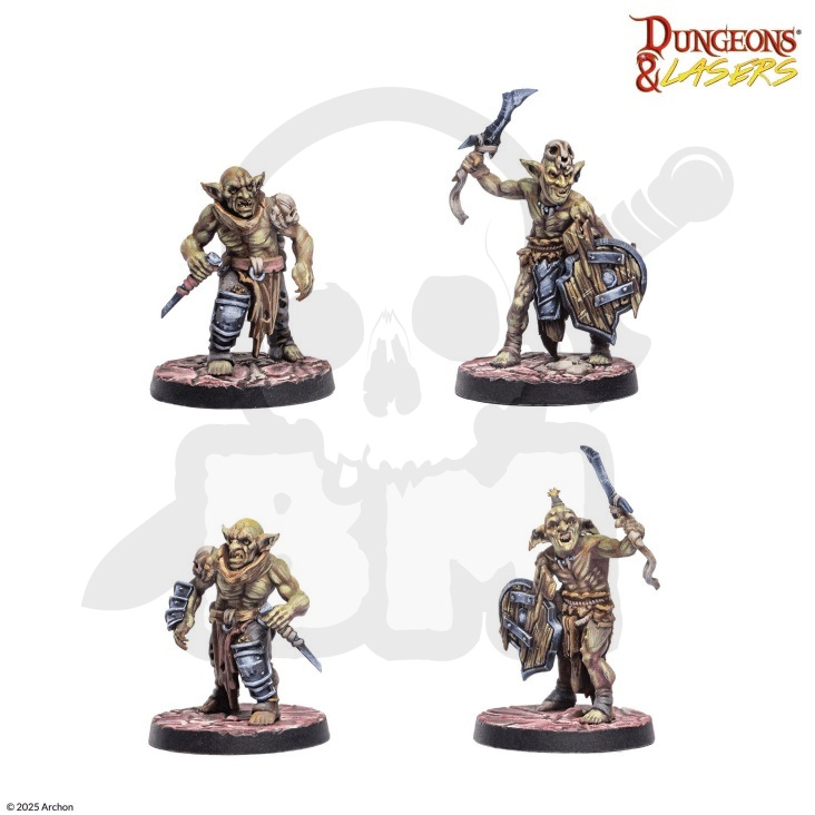 Battle-Models > Dungeons & Lasers - Goblin Warband - Banda Goblinów